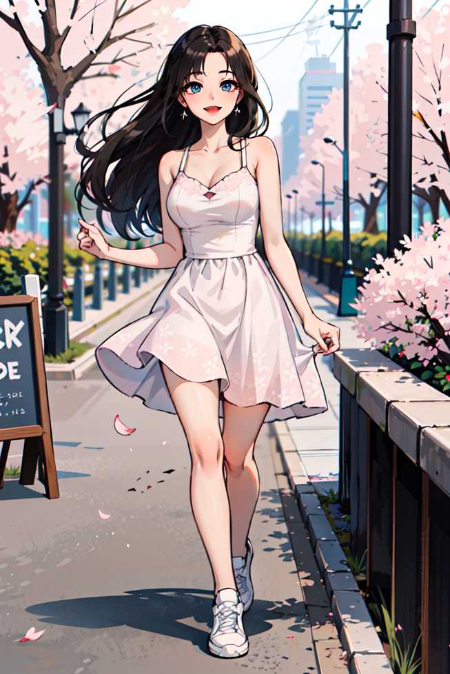 [CG] 초강추 SSS급 AI그림 벛꽃 나무에 그녀,무료다운 및 실시간 감상! : 파일캐스트